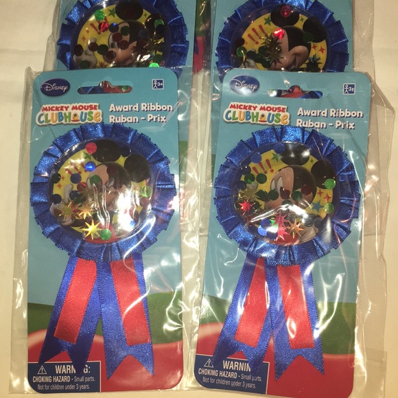 Disney | Other | Six Mickey Mouse Confetti Award Ribbons Nwt | Poshmark